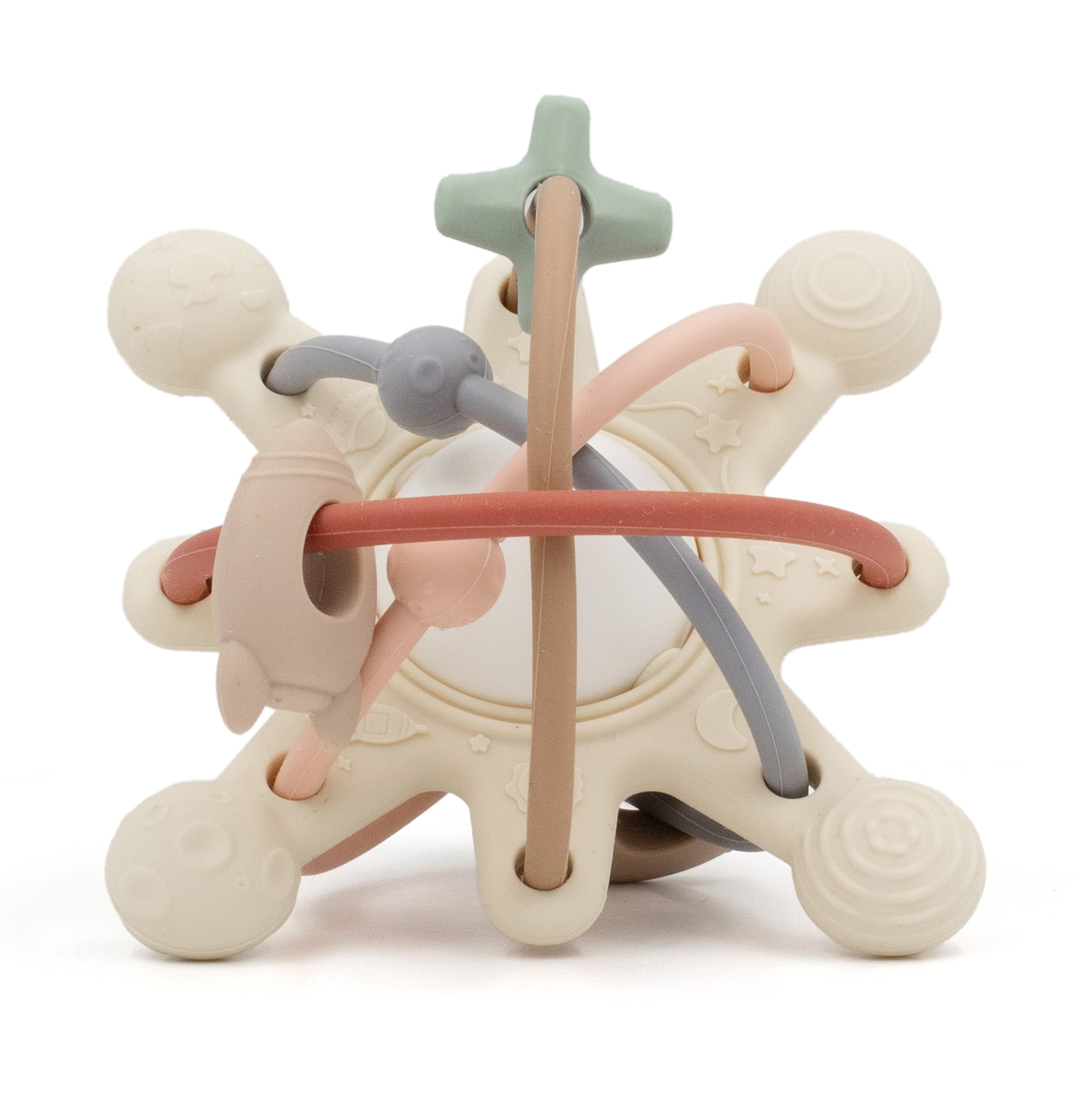 Rattle Teether and Chew Toy for Baby - Pastel | Little Weasel – Little ...