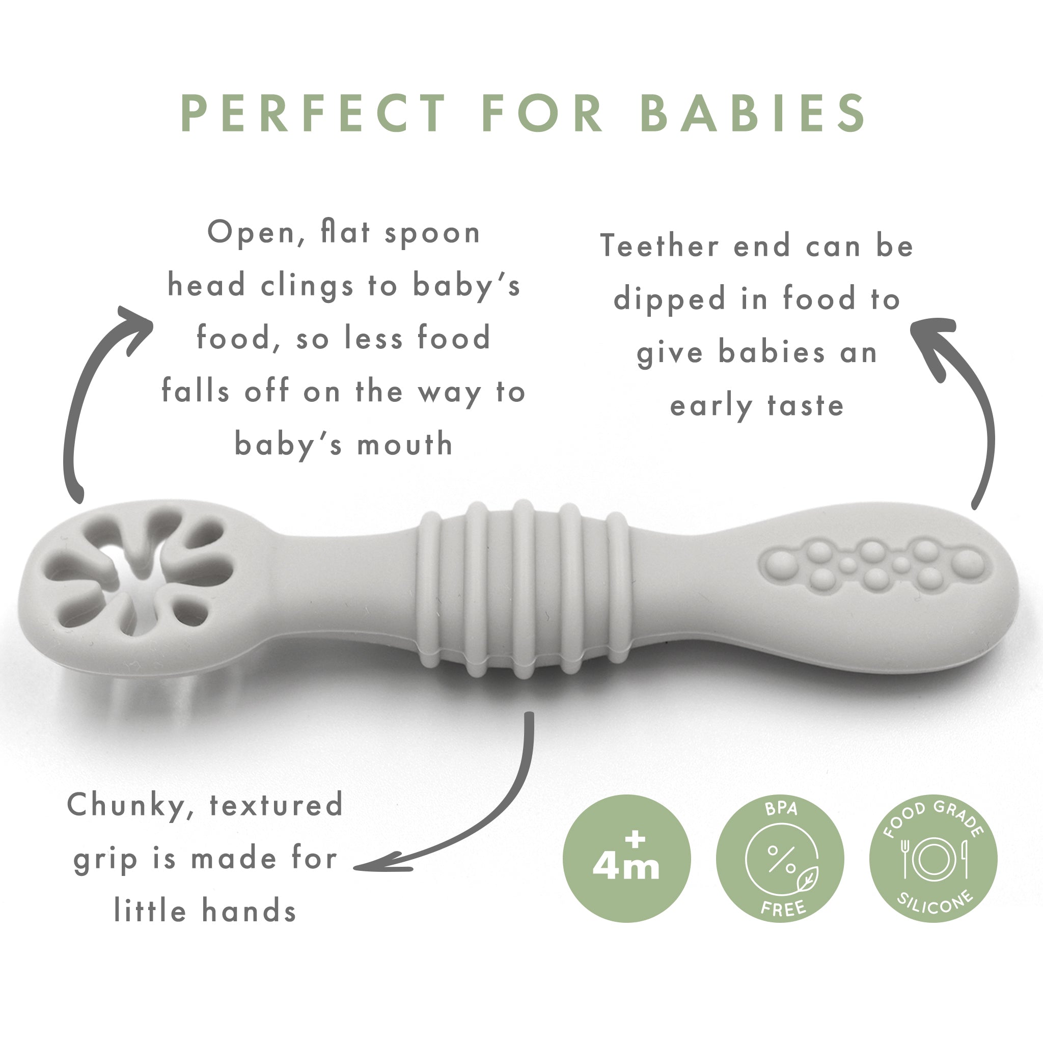 Stage 1 Baby Training Spoons for Self-Feeding – Little Weasel ZA